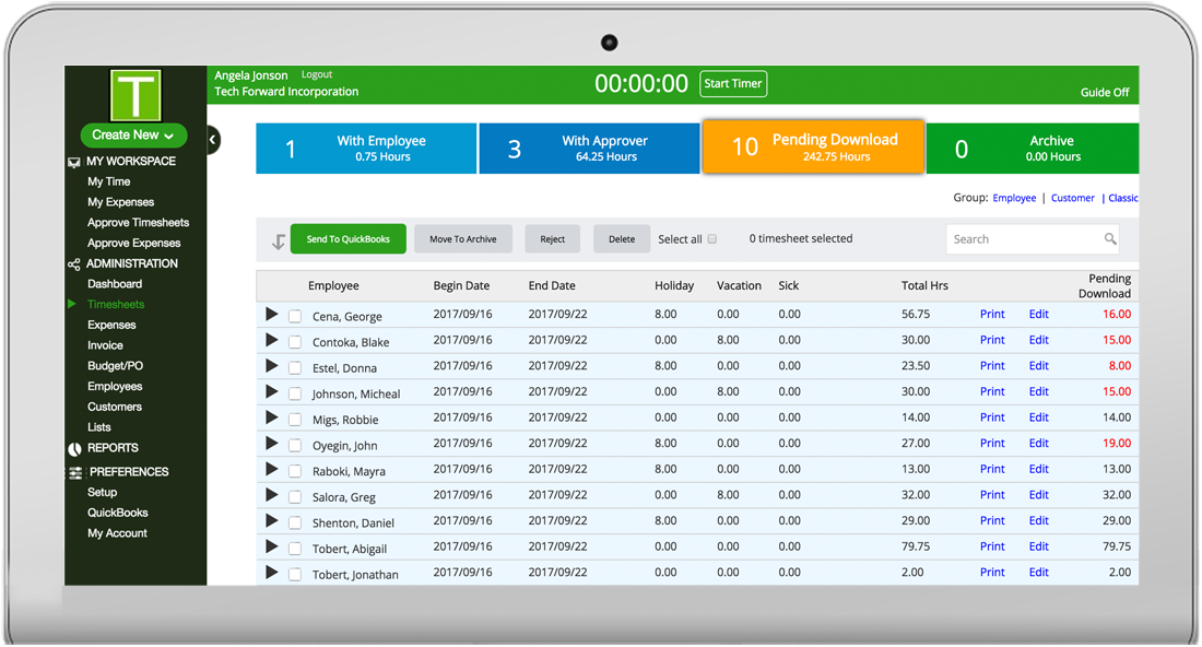 TimeRewards | Time and Expense Tracking Software | Features